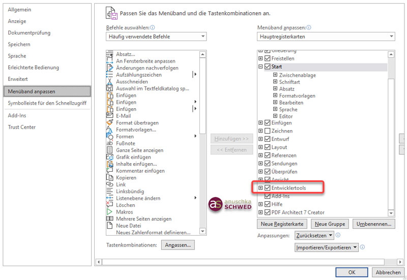 Word - Formulare erstellen | Anuschka Schwed