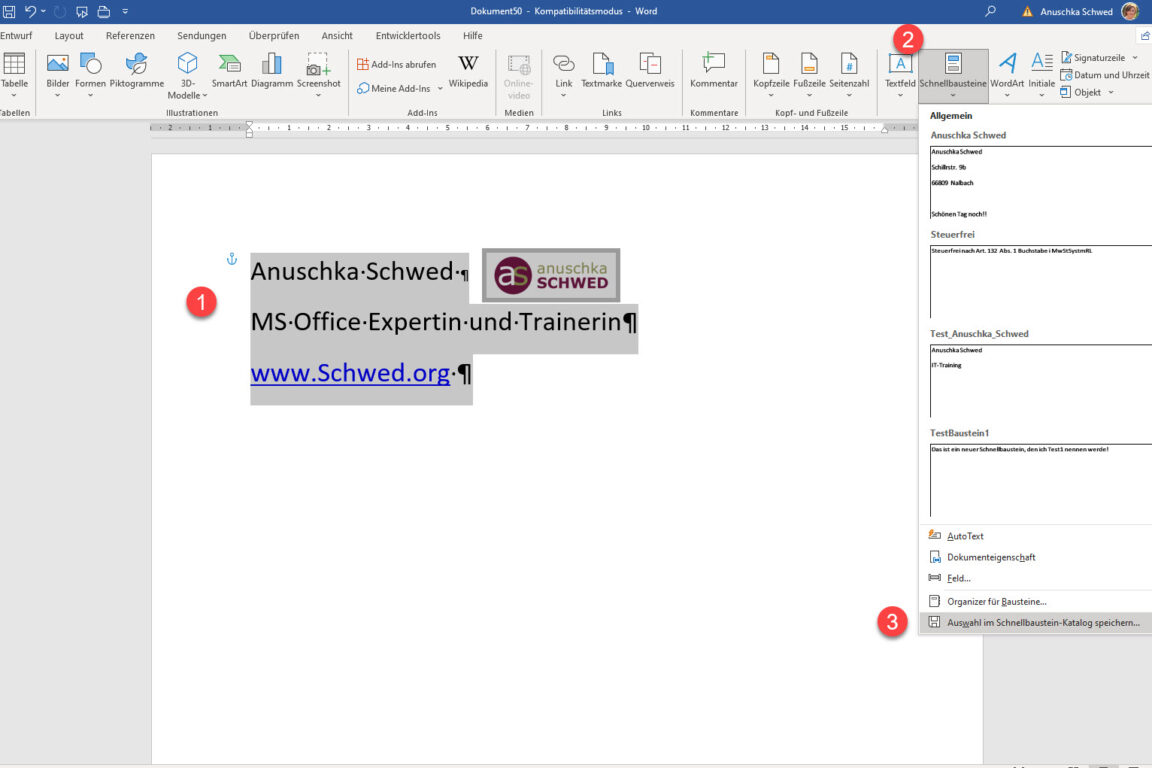 Anuschka Schwed - MS-Office-Schulungen, MS-Office-Training, Online-Kurse, Saarbrücken Saarland ...